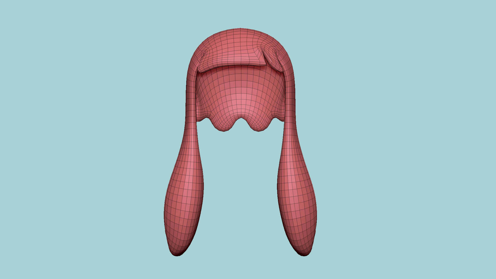 Splatoon Hair 10 - White 3D Model by gsommer