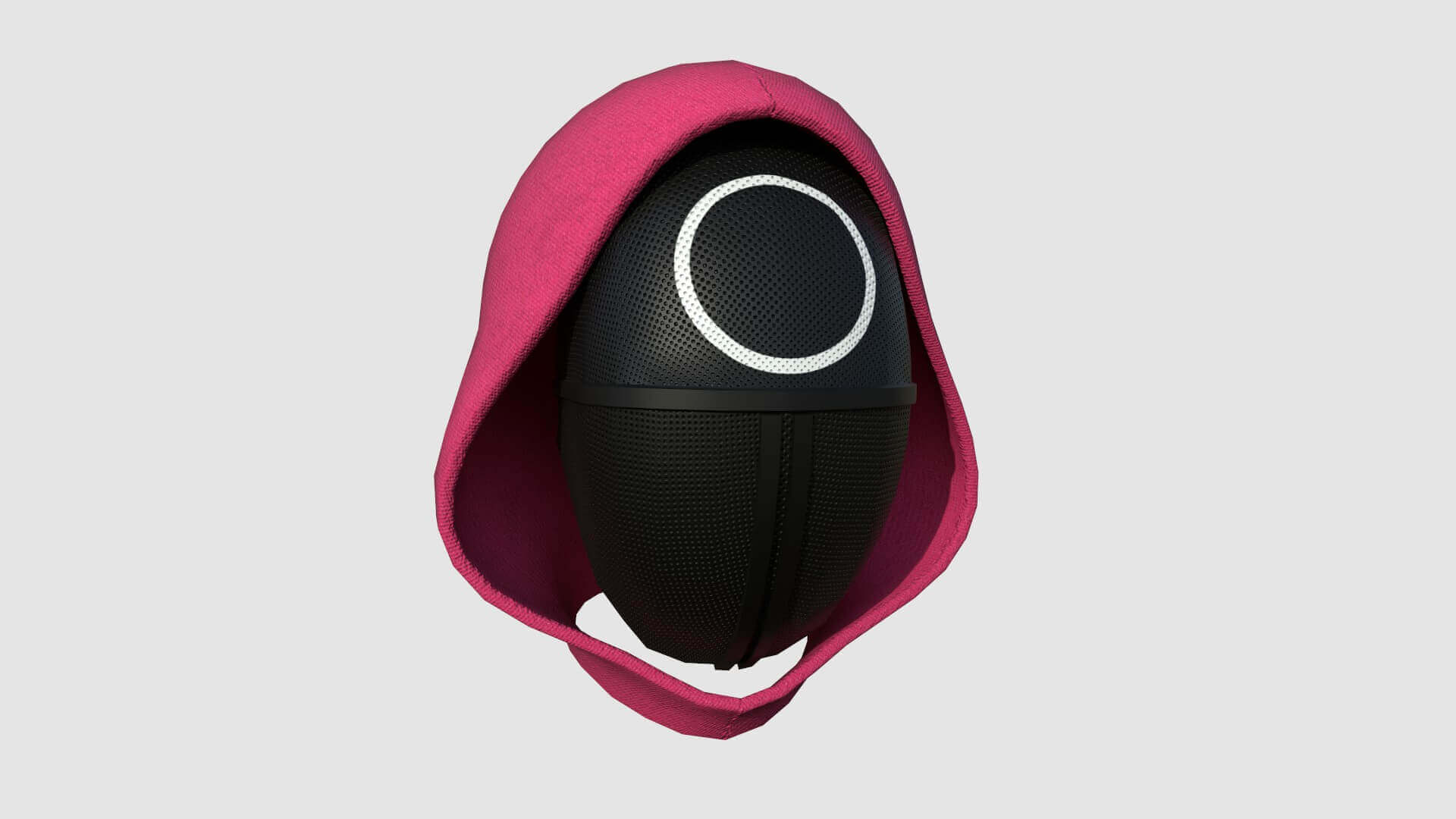 Squid Game Mask 01 - Circle 3D Model by gsommer