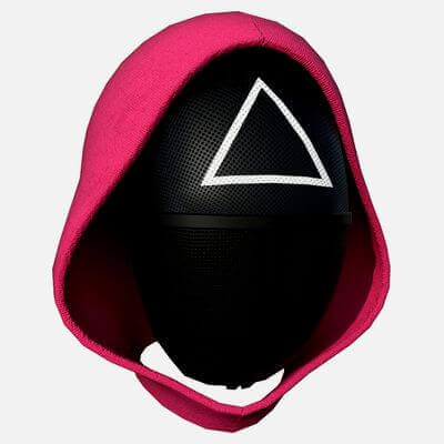Squid Game Mask 02 - Triangle 3D Model by gsommer