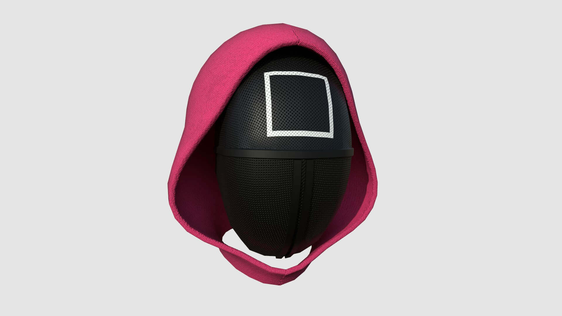 Squid Game Mask 03 - Square 3D Model by gsommer
