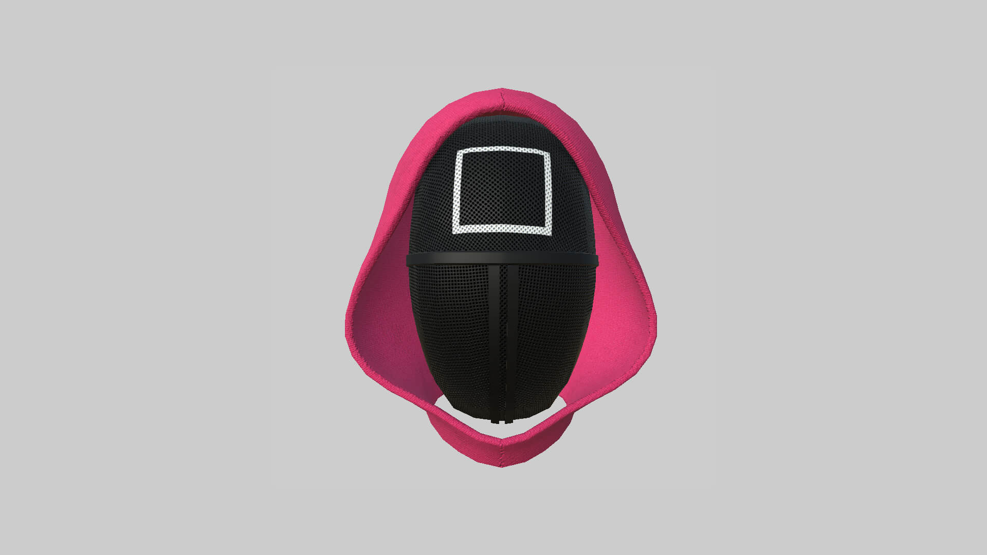 Squid Game Mask 03 - Square 3D Model by gsommer