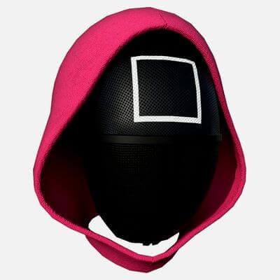 Squid Game Mask 03 - Square 3D Model by gsommer