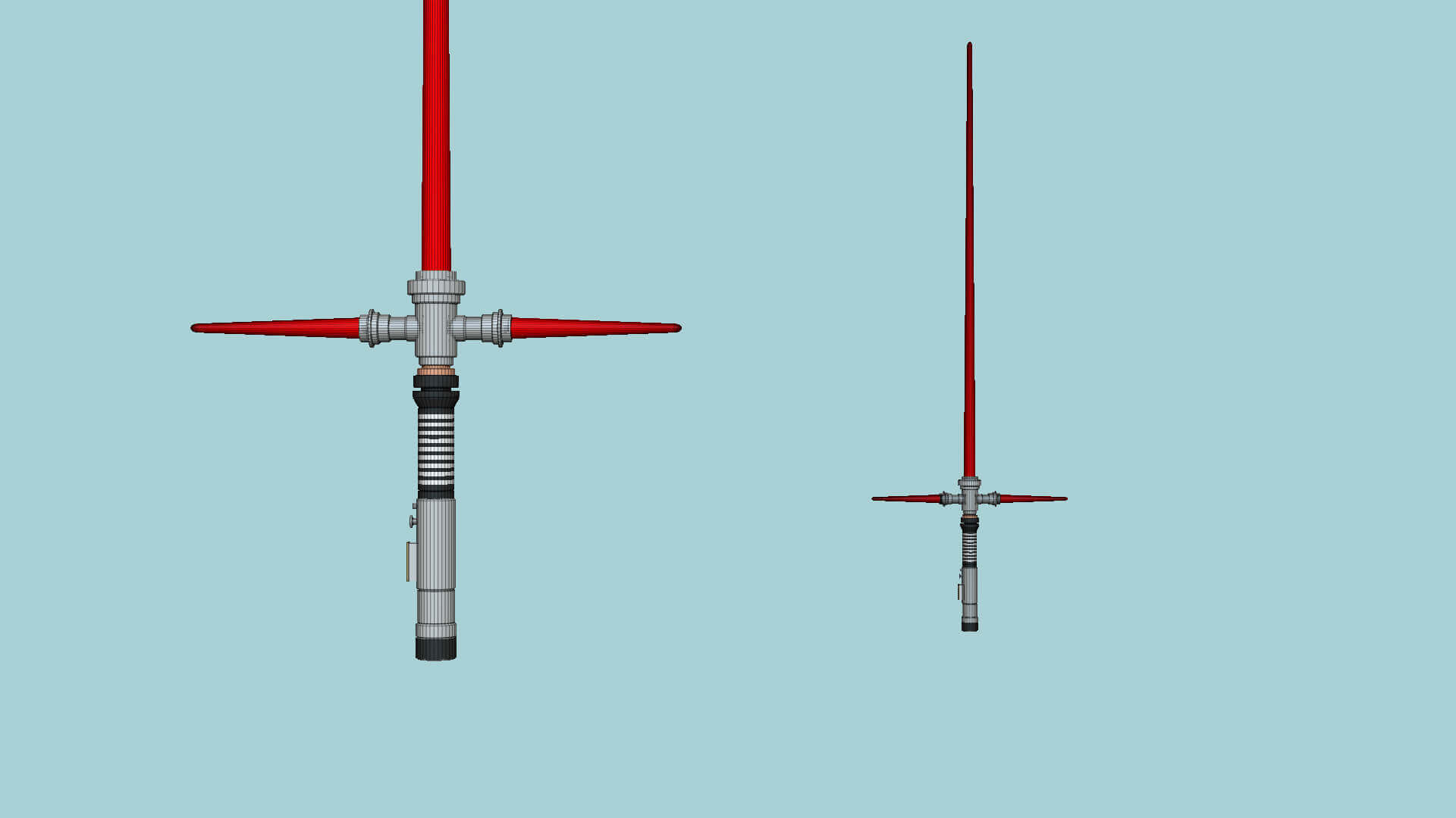 Star Wars Lightsaber Model B 01 - Red by gsommer