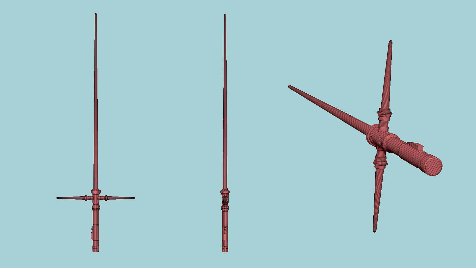 Star Wars Lightsaber Model B 03 - Pink by gsommer