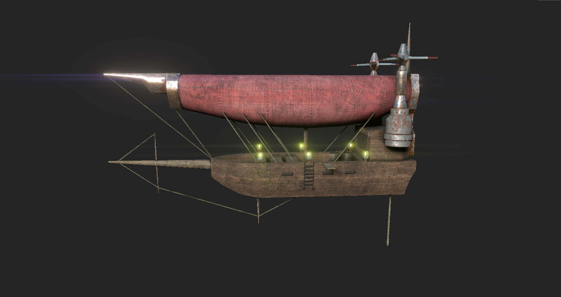 Steampunk Airship 03 - 3D Model by gsommer