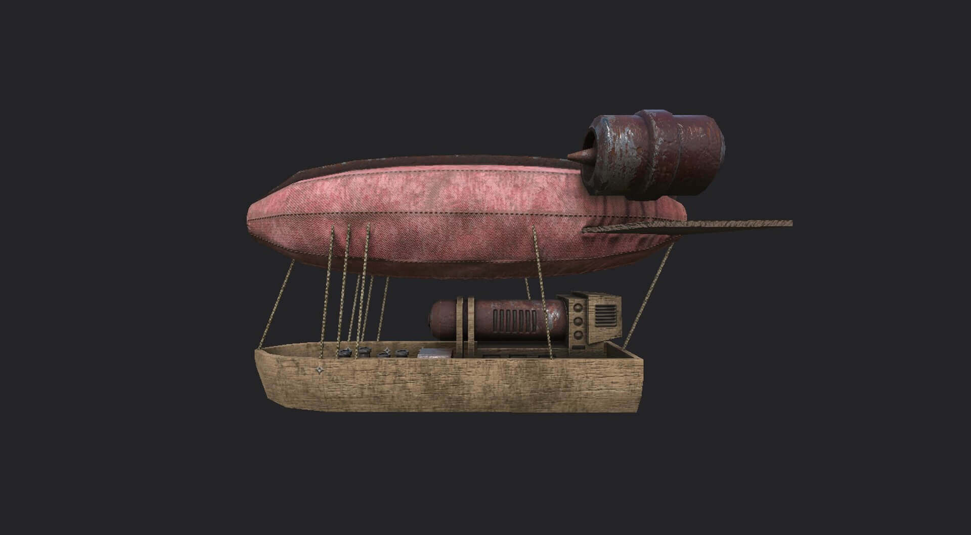 Steampunk Airship 04 - 3D Model by gsommer