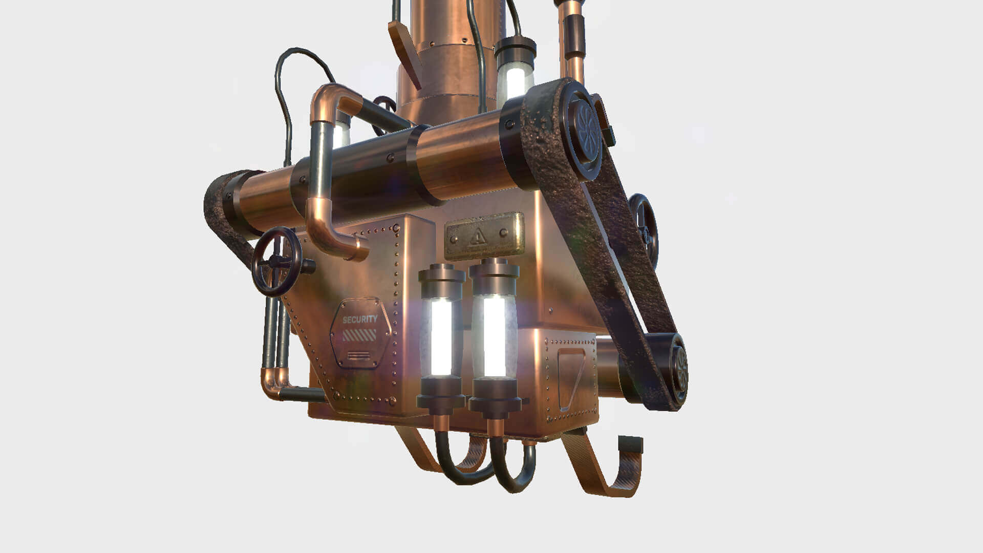 Steampunk Backpack 02 - Cooper 3D Model by gsommer