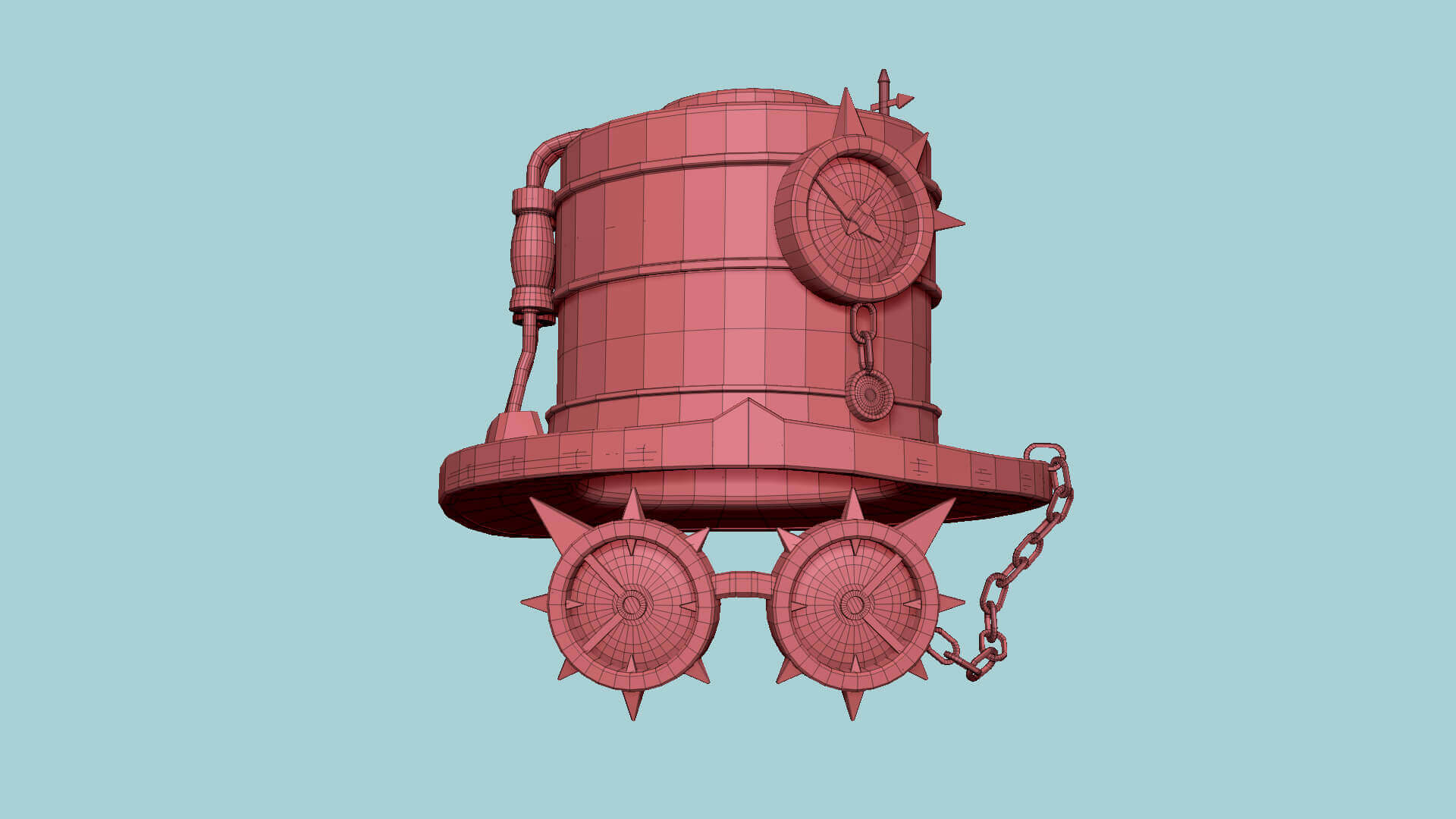Steampunk Hat 03 - Dark 3D Model by gsommer