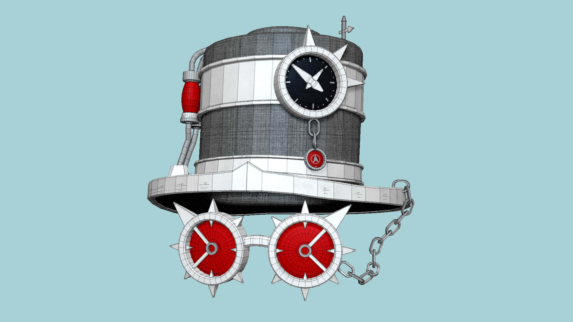 Steampunk Hat 08 - Gray 3D Model by gsommer