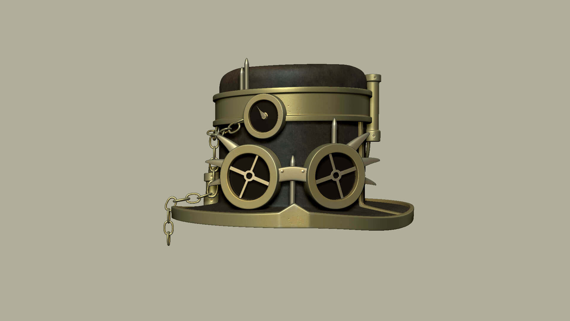 Steampunk Hat - 3D Model by gsommer