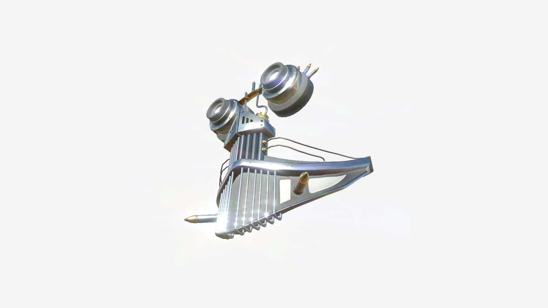 Steampunk Mask 03 - Metal Gold 3D Model by gsommer