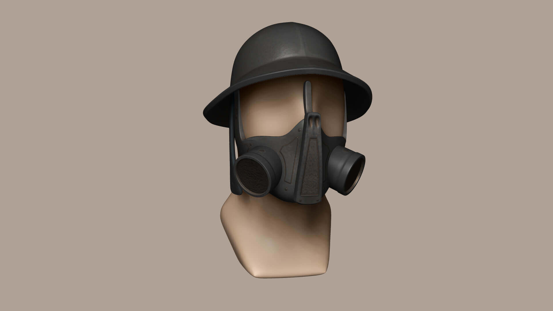Steampunk Miner Helmet Mask - 3D Model by gsommer