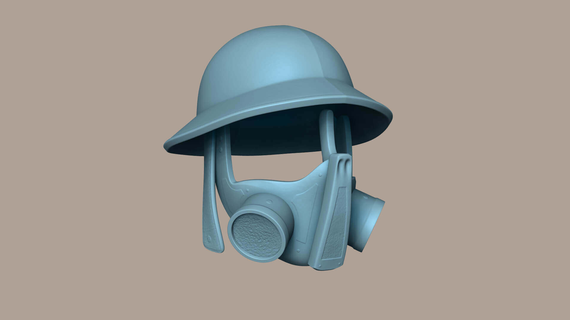 Steampunk Miner Helmet Mask - 3D Model by gsommer