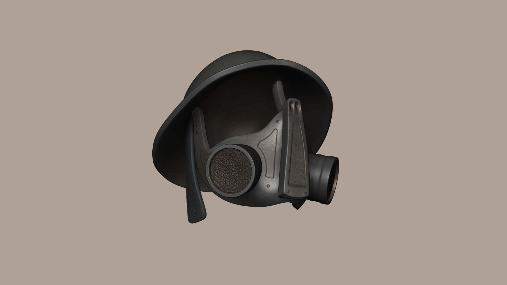 Steampunk Miner Helmet Mask - 3D Model by gsommer