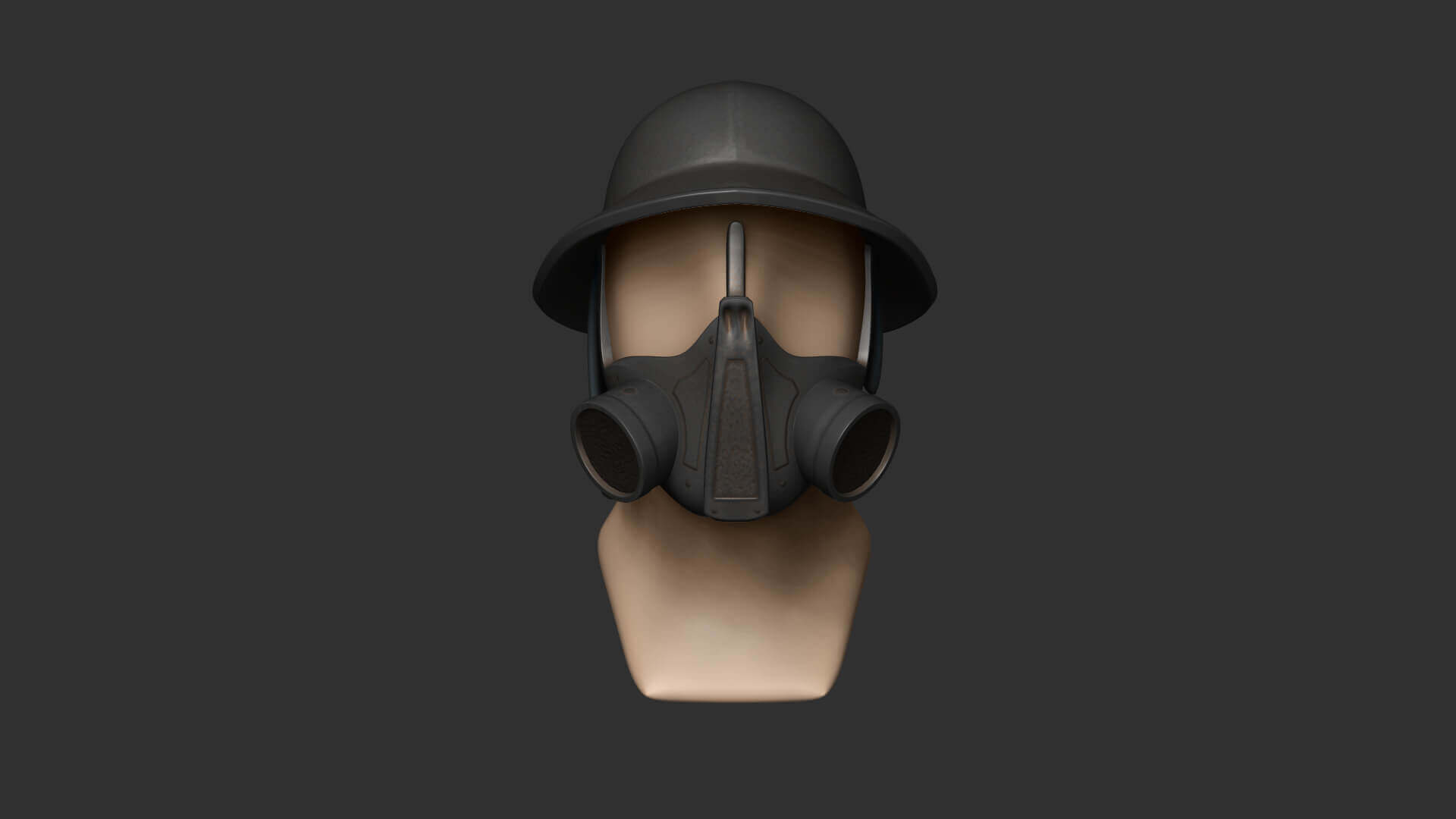 Steampunk Miner Helmet Mask - 3D Model by gsommer