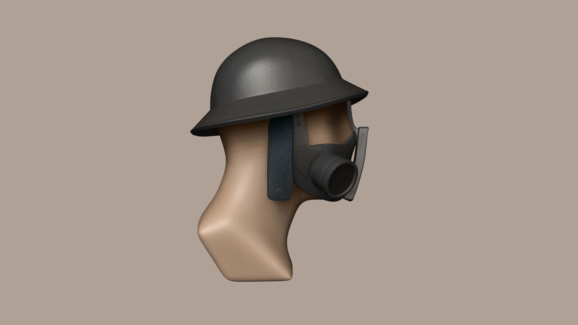 Steampunk Miner Helmet Mask - 3D Model by gsommer