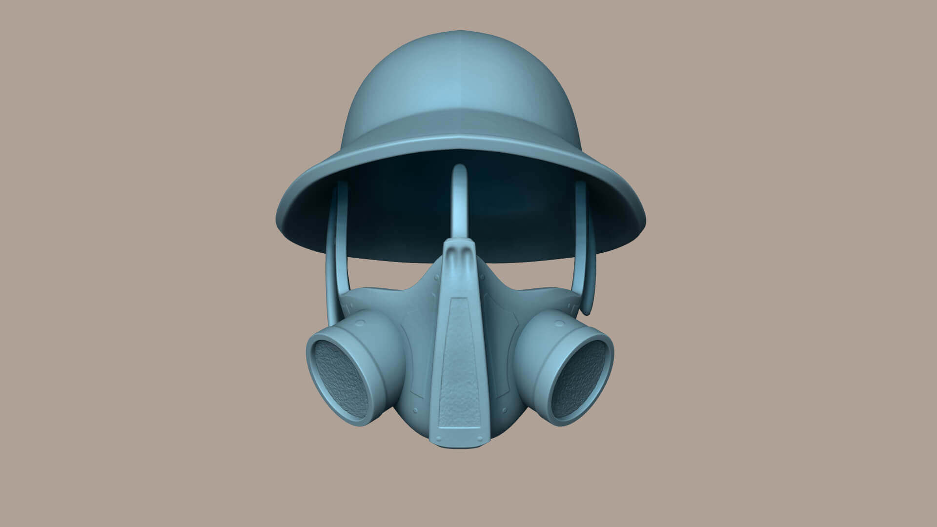 Steampunk Miner Helmet Mask - 3D Model by gsommer