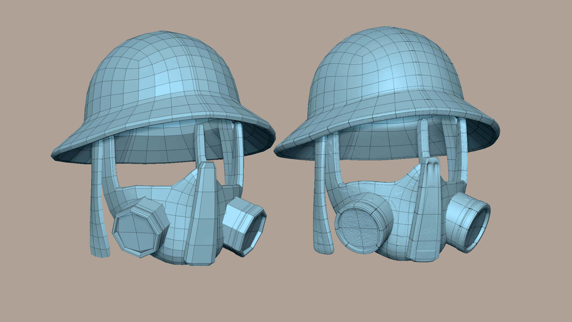 Steampunk Miner Helmet Mask - 3D Model by gsommer