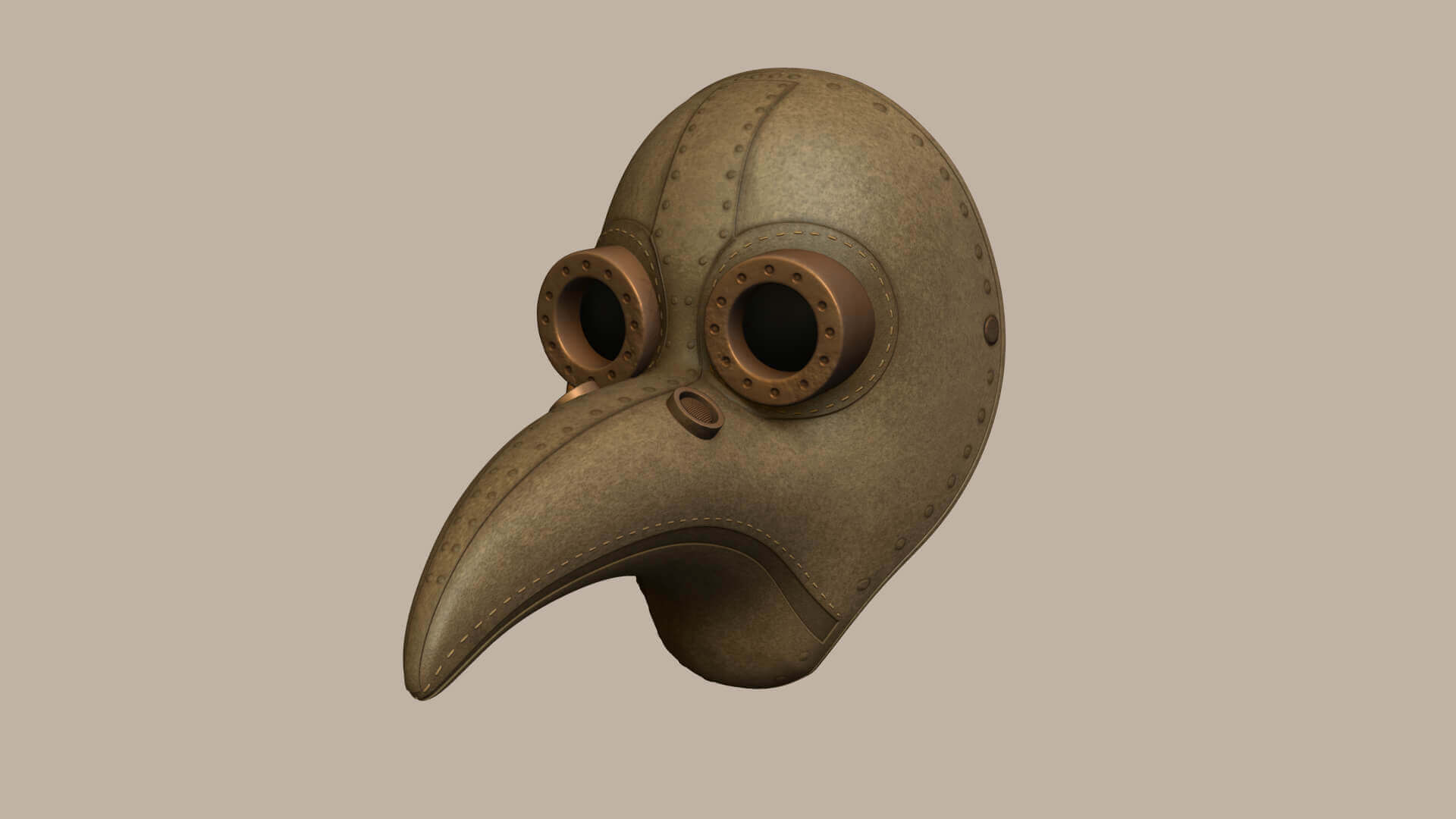 Steampunk Plague Doctor Mask - 3D Model by gsommer
