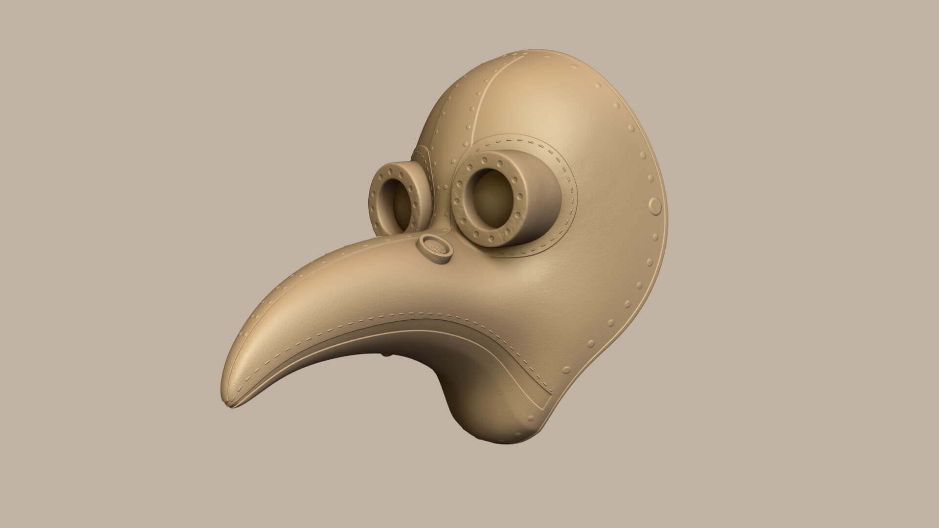 Steampunk Plague Doctor Mask - 3D Model by gsommer