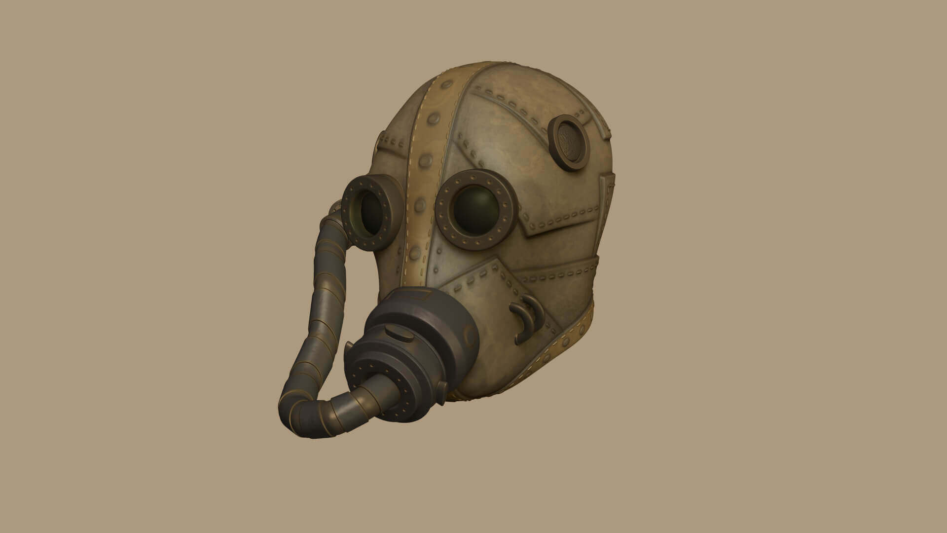 Steampunk Wasteland Mask - 3D Model by gsommer