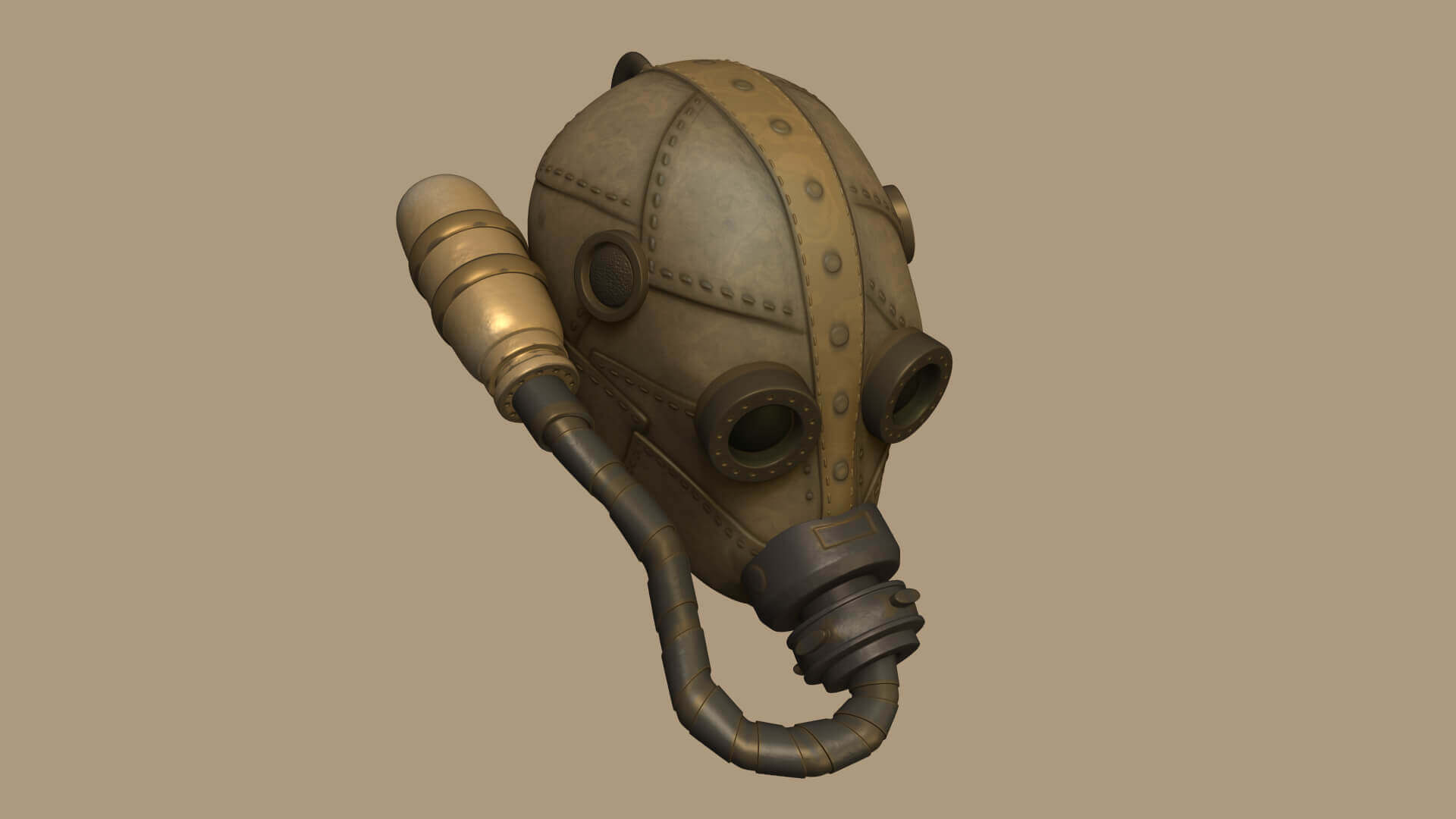 Steampunk Wasteland Mask - 3D Model by gsommer