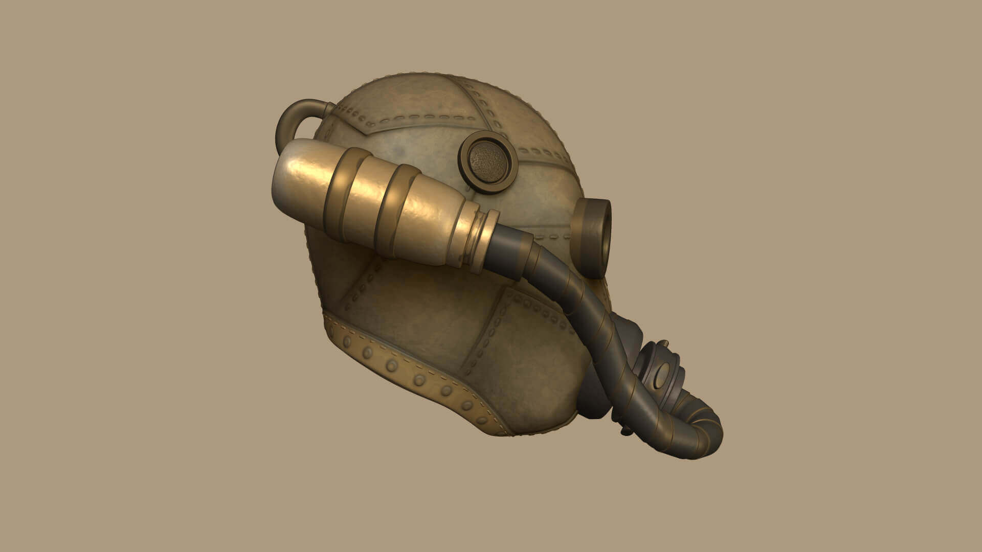 Steampunk Wasteland Mask - 3D Model by gsommer
