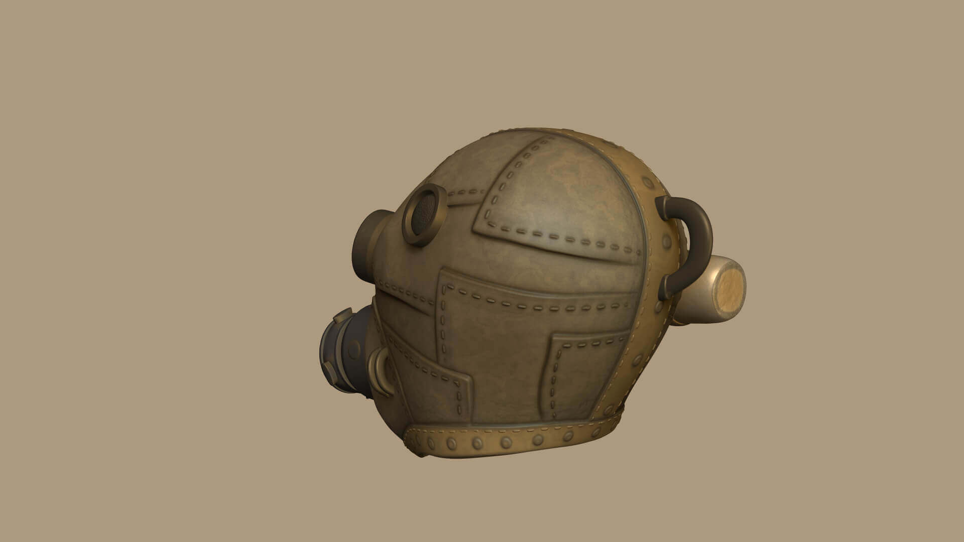 Steampunk Wasteland Mask - 3D Model by gsommer