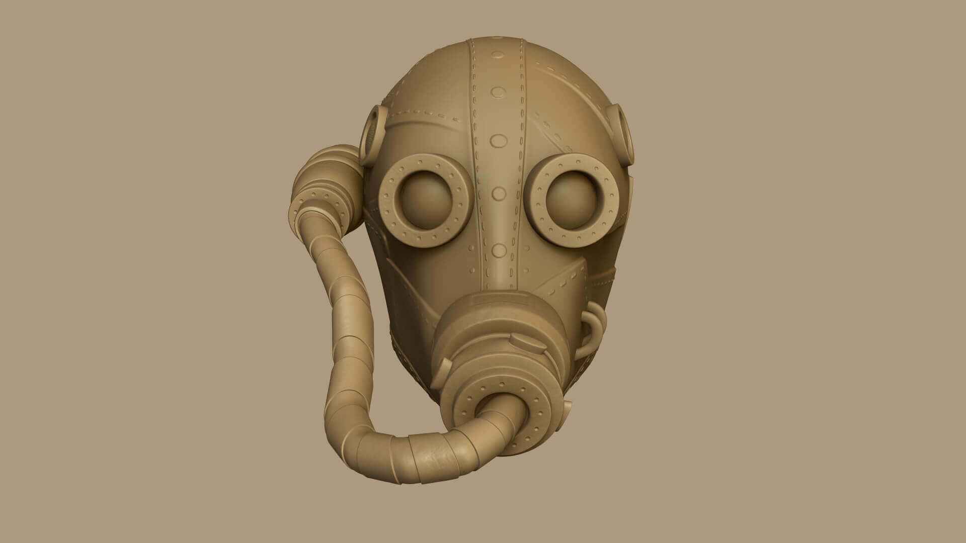 Steampunk Wasteland Mask - 3D Model by gsommer