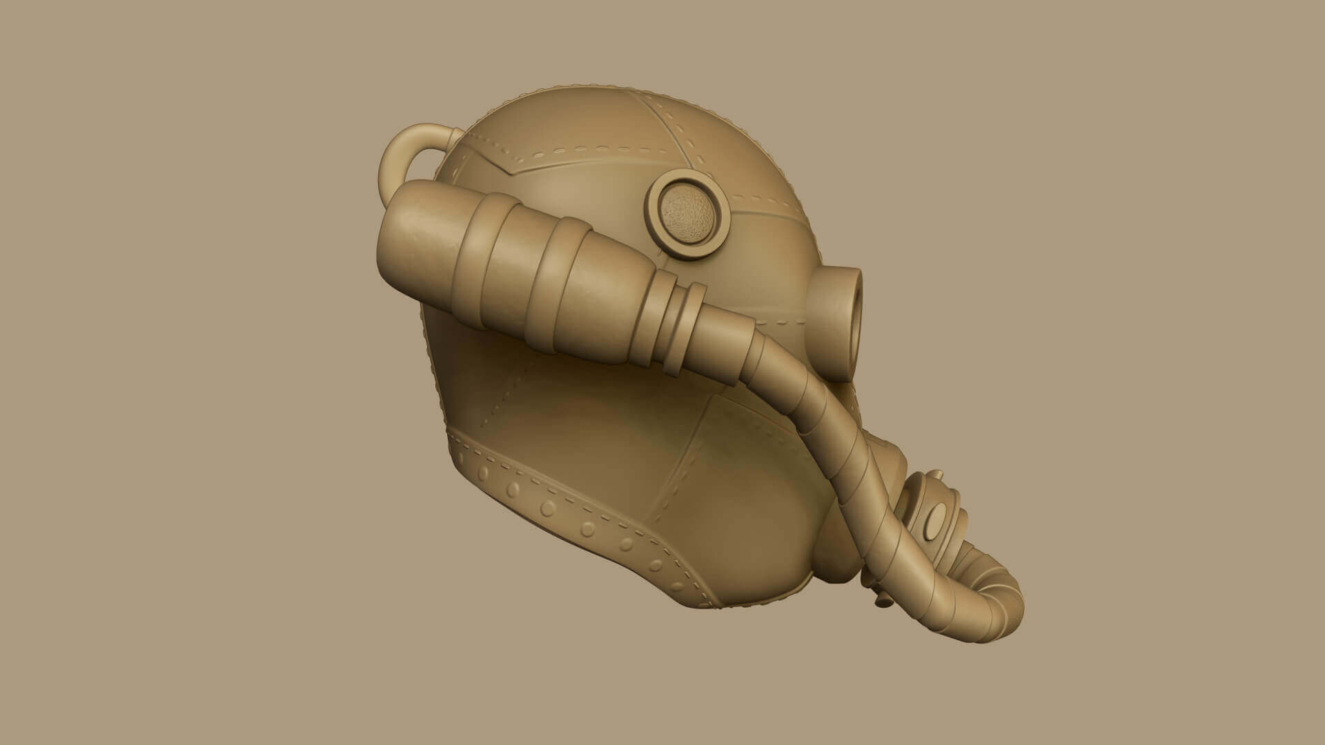 Steampunk Wasteland Mask - 3D Model by gsommer