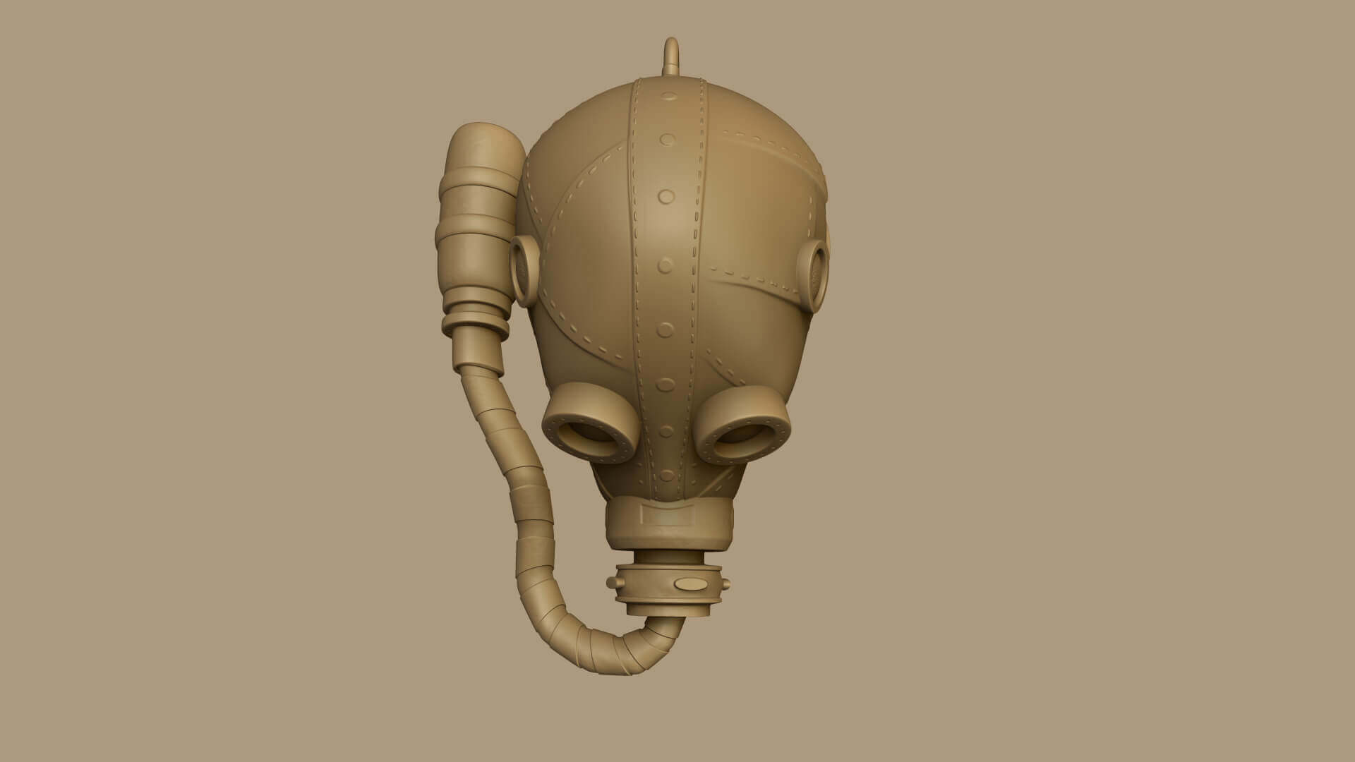 Steampunk Wasteland Mask - 3D Model by gsommer