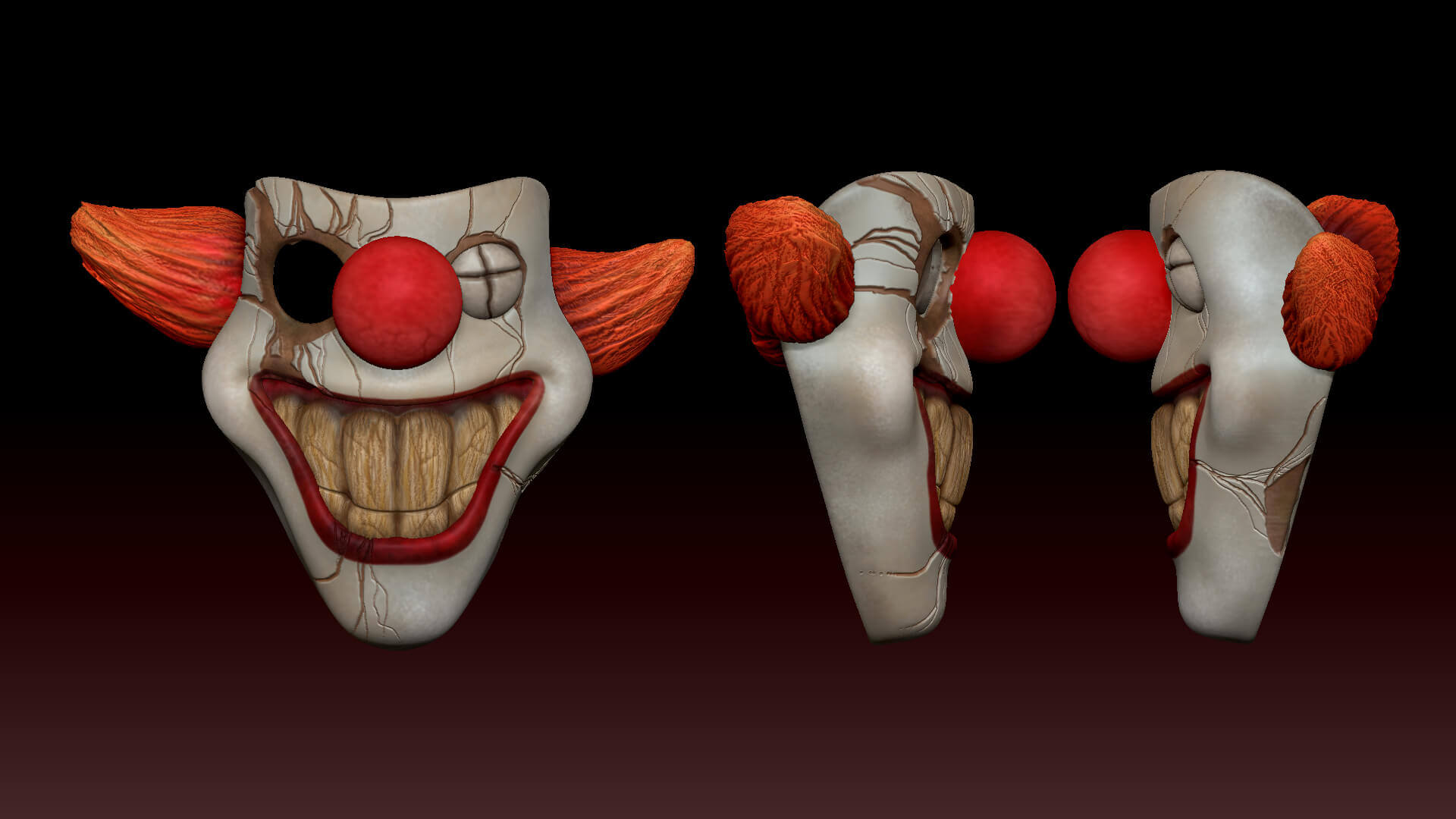 Sweet Tooth Mask - 3D Model by gsommer