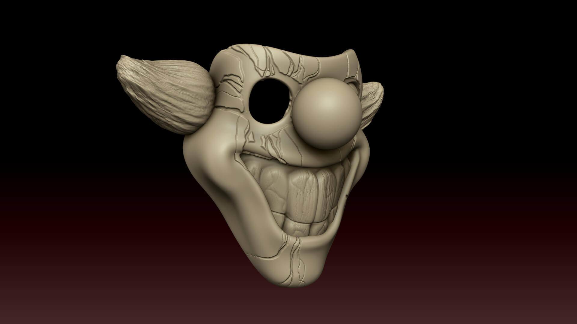 Sweet Tooth Mask - 3D Model by gsommer