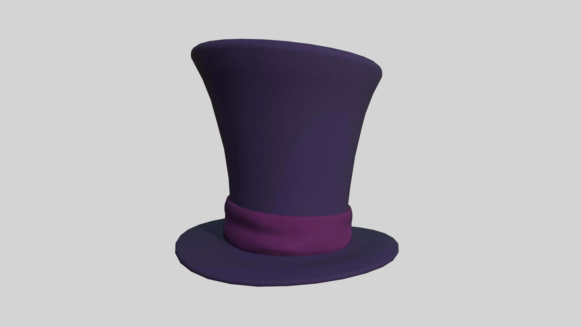 Top Hat 03 - Purple 3D Model by gsommer