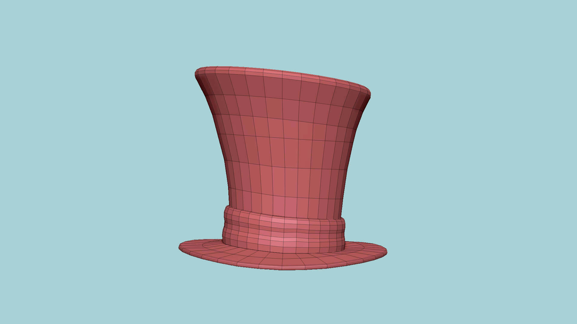 Top Hat 09 - Cartoon Purple - 3D Model by gsommer