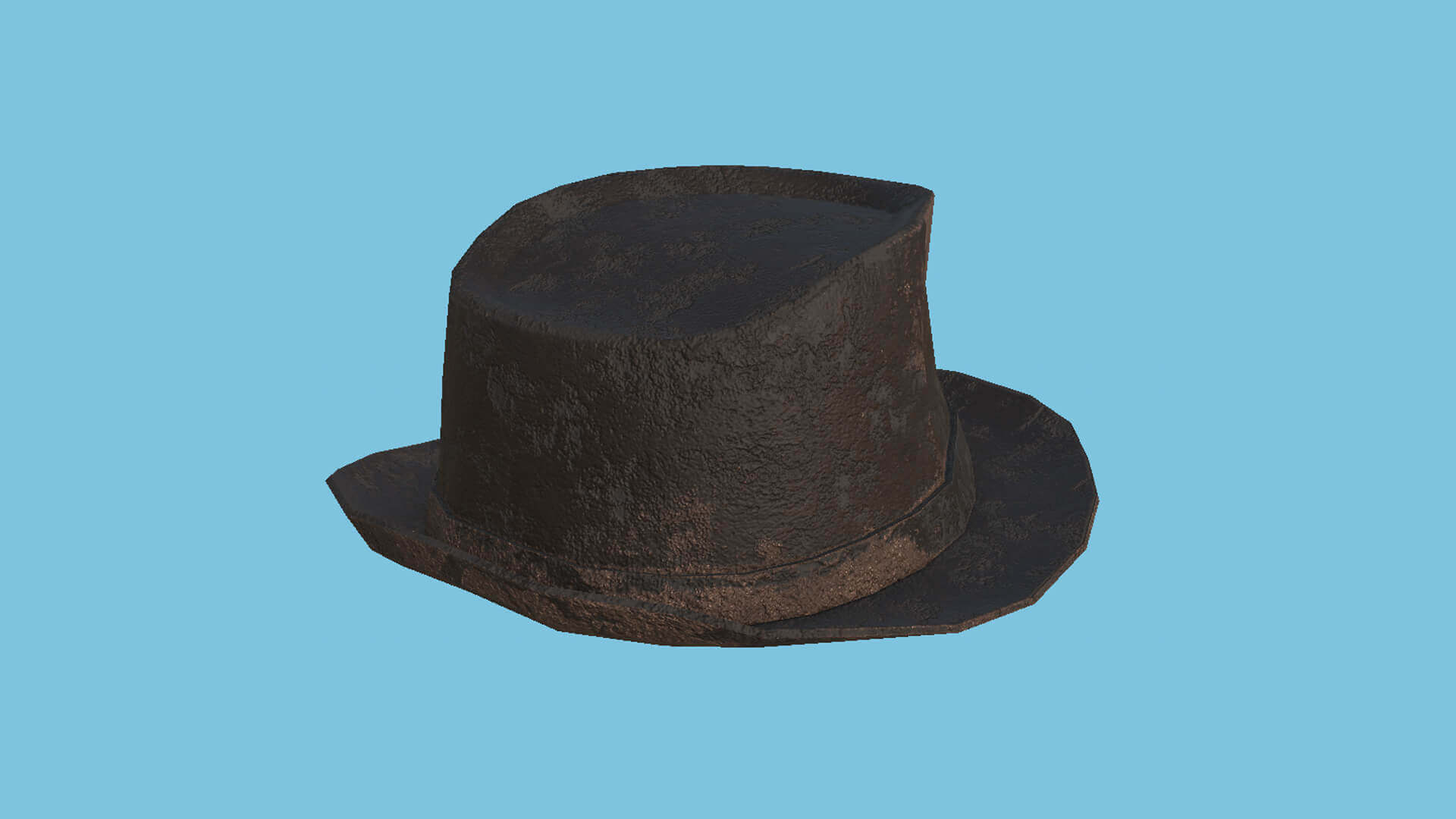 Trilby Hat 16 - Destroyed 3D Model by gsommer