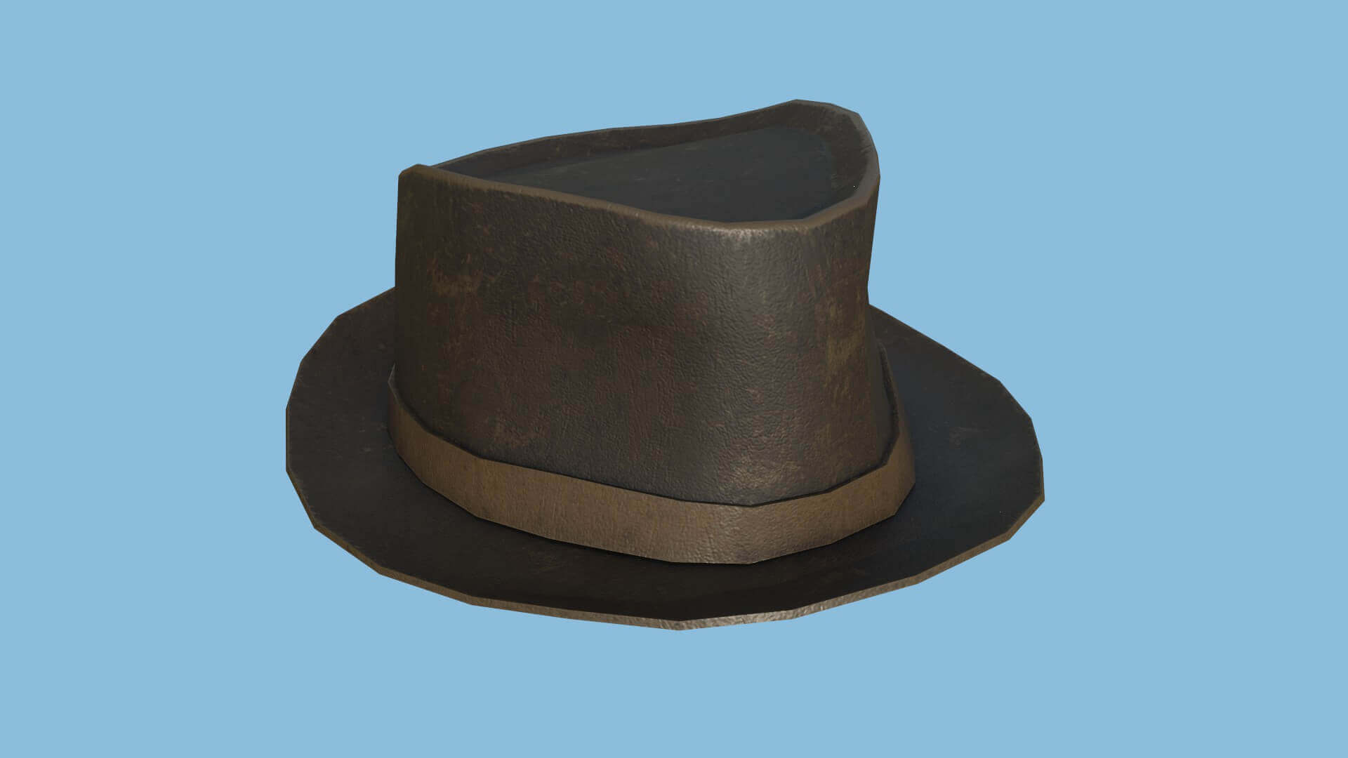 Trilby Hat 19 - Rust Leather 3D Model by gsommer
