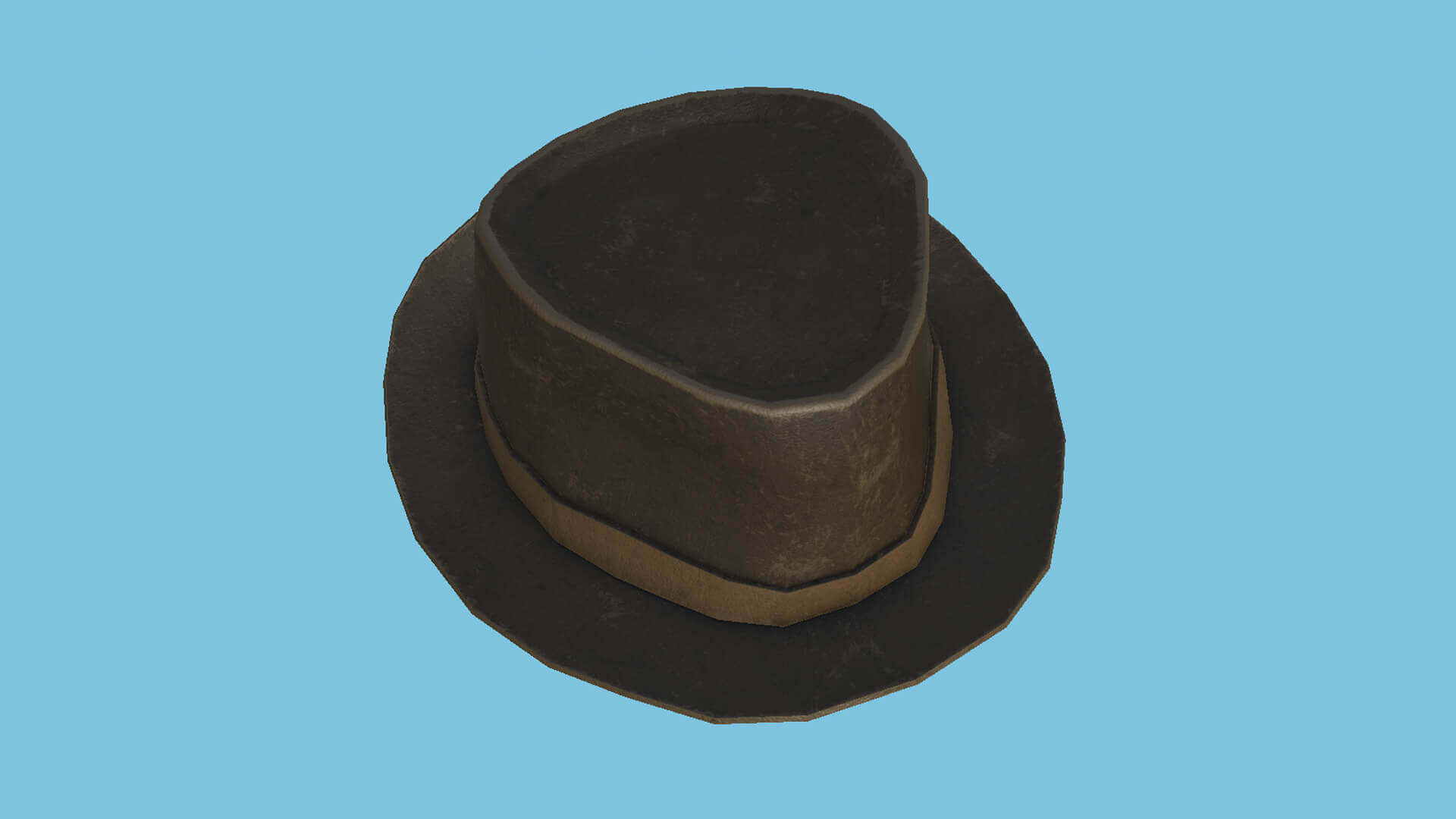 Trilby Hat 19 - Rust Leather 3D Model by gsommer