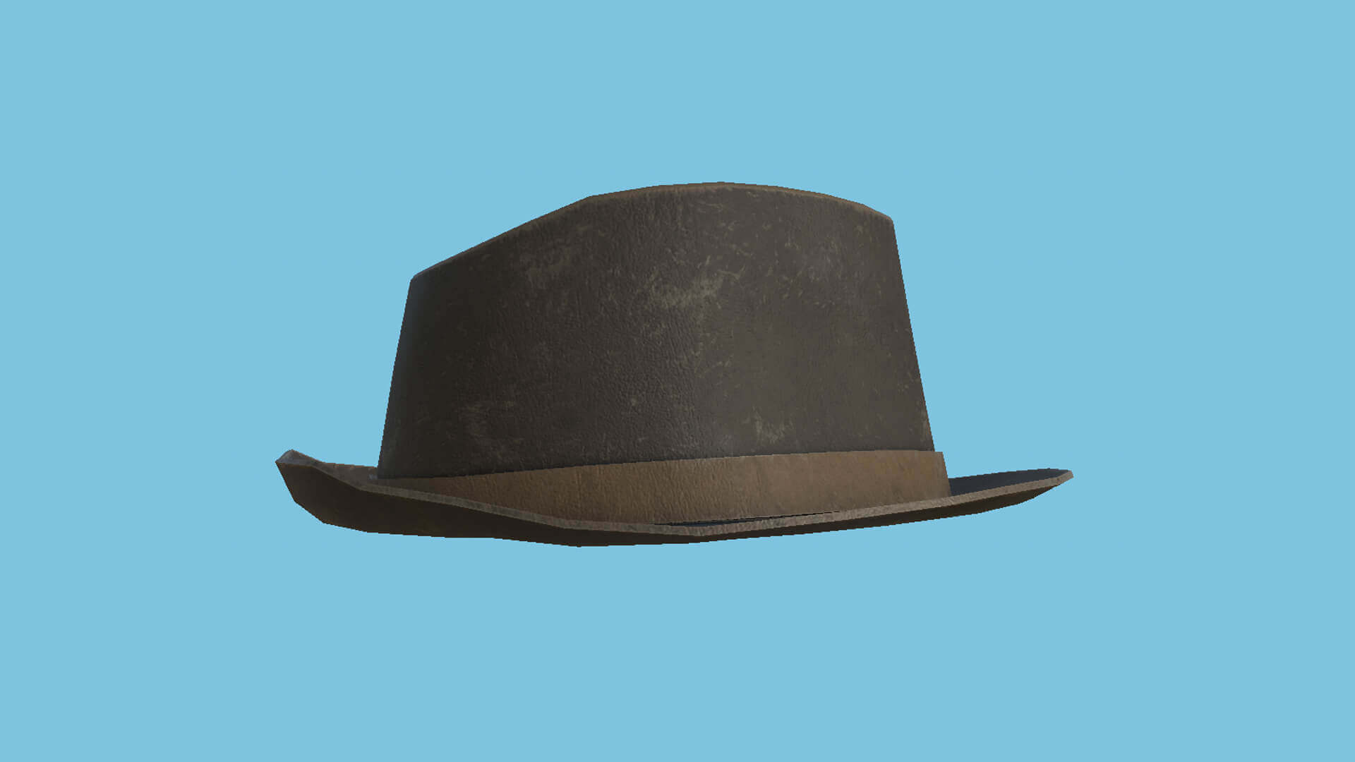 Trilby Hat 19 - Rust Leather 3D Model by gsommer