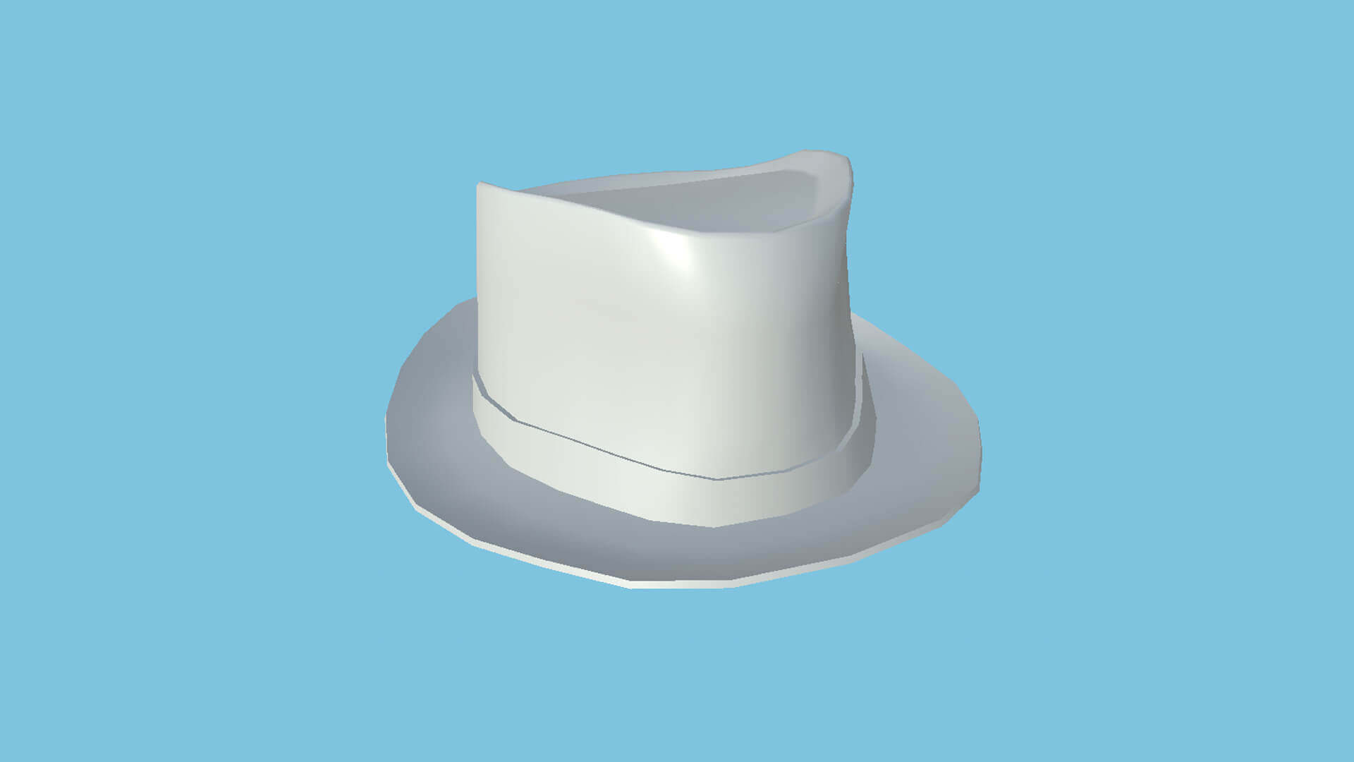 Trilby Hat 19 - Rust Leather 3D Model by gsommer