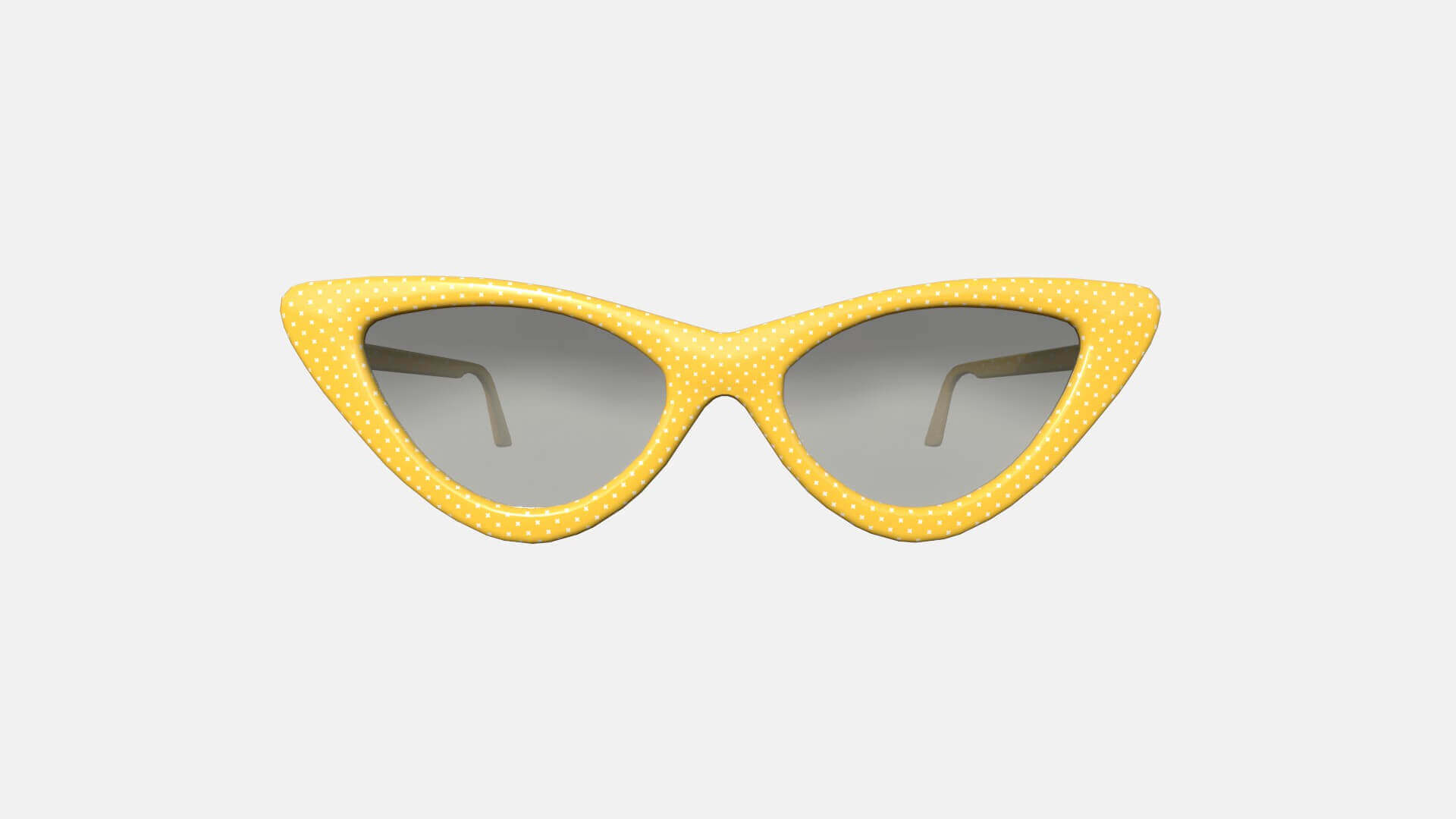 Vintage Sunglasses 07 - Yellow 3D Model by gsommer