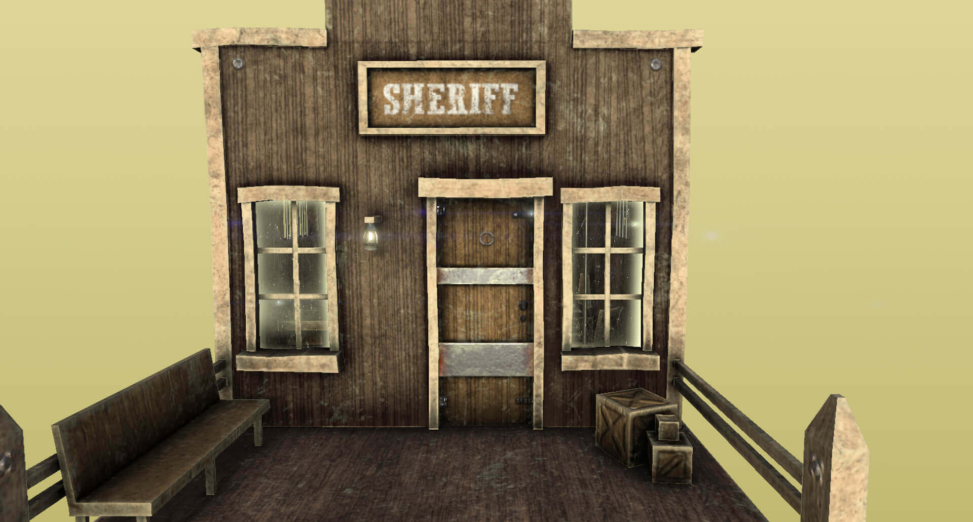 Western Building 04 - Sheriff Jail 3D Model by gsommer