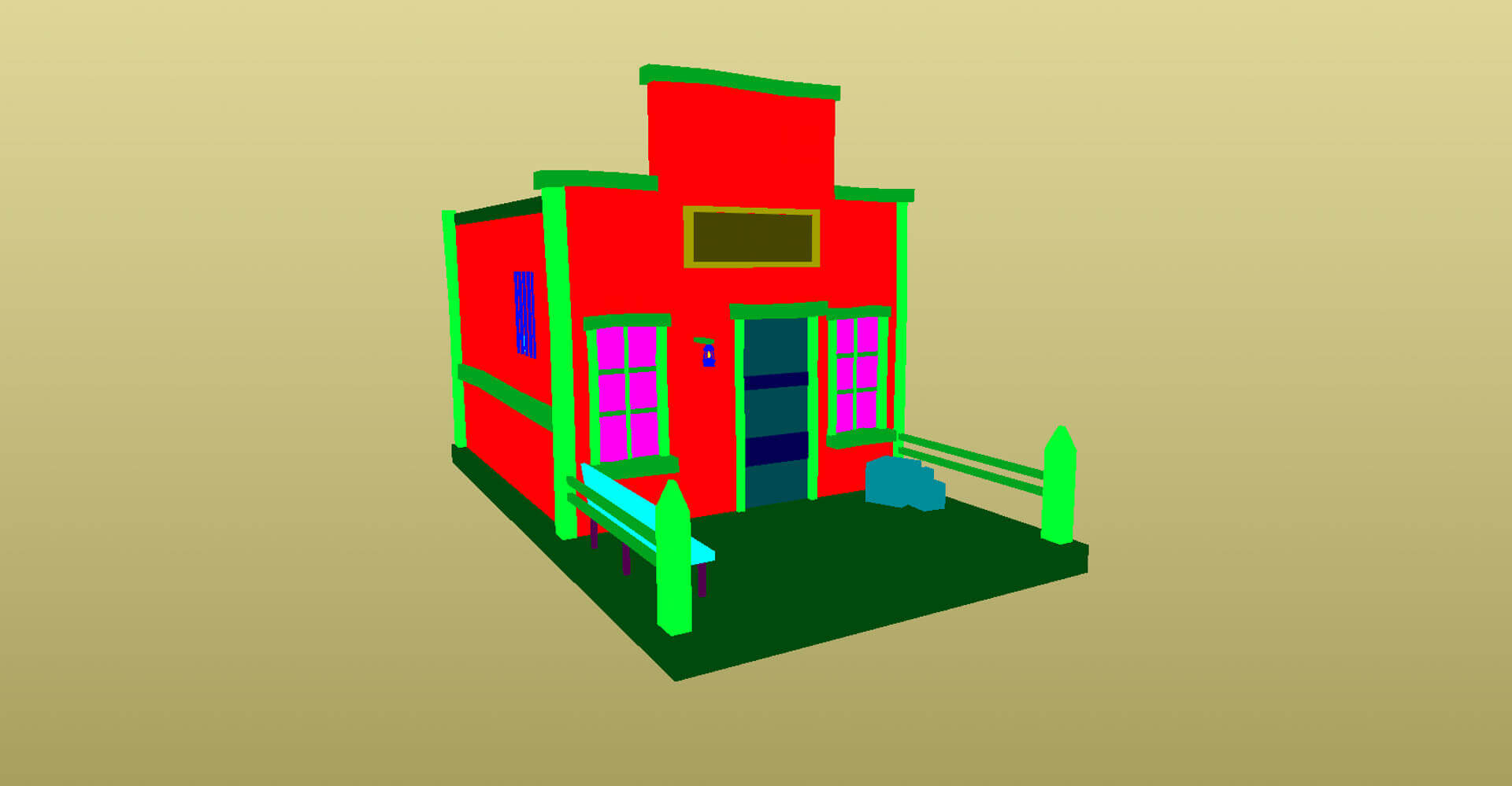 Western Building 04 - Sheriff Jail 3D Model by gsommer