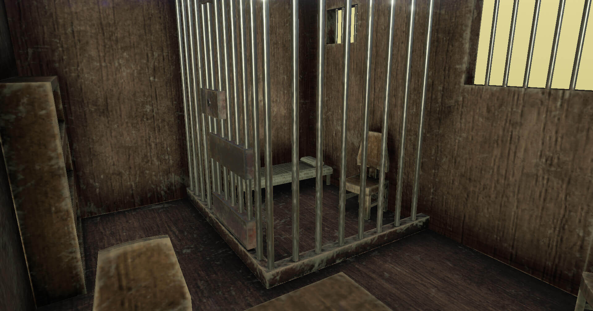 Western Building 04 - Sheriff Jail 3D Model by gsommer