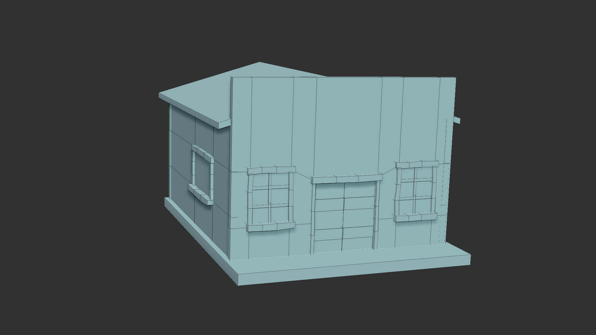 Western Building 08 - Barber Shop 3D Model by gsommer