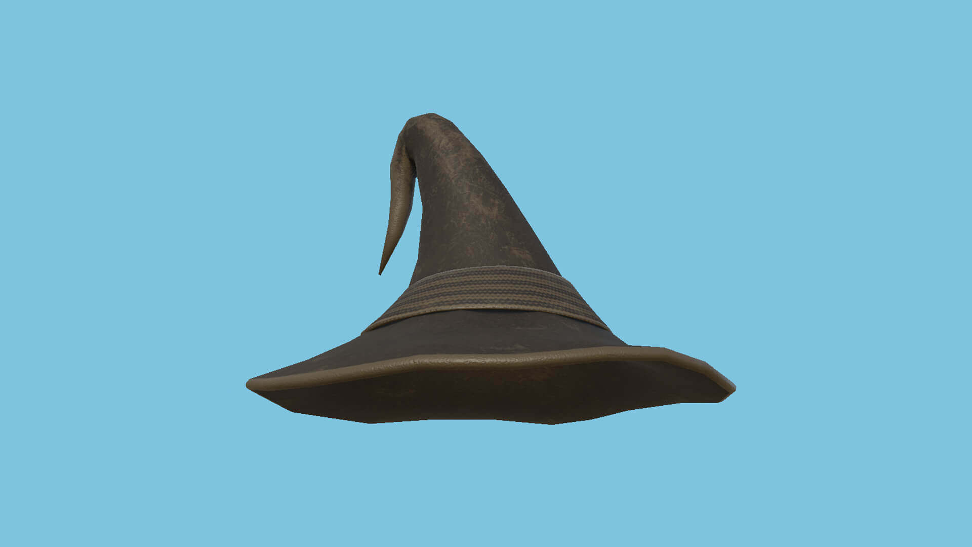 Witch Hat 04 - Rust Leather 3D Model by gsommer