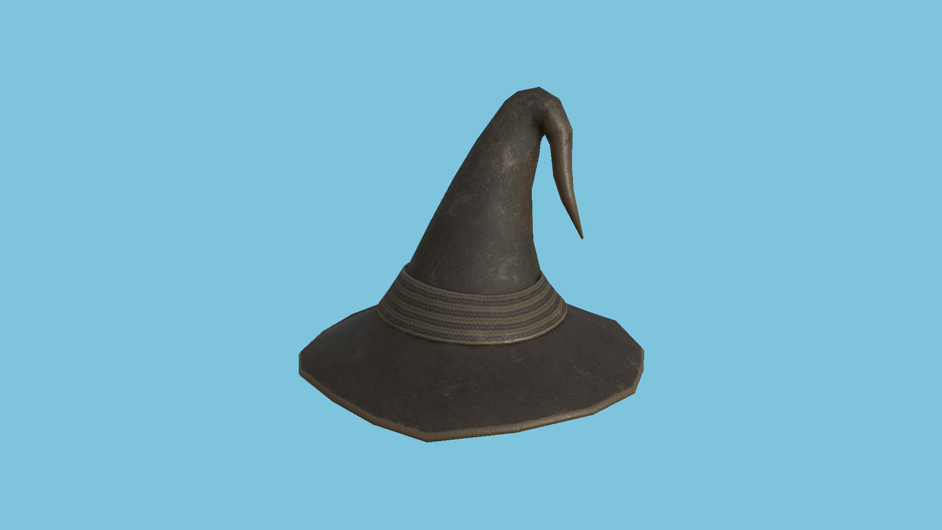 Witch Hat 04 - Rust Leather 3D Model by gsommer