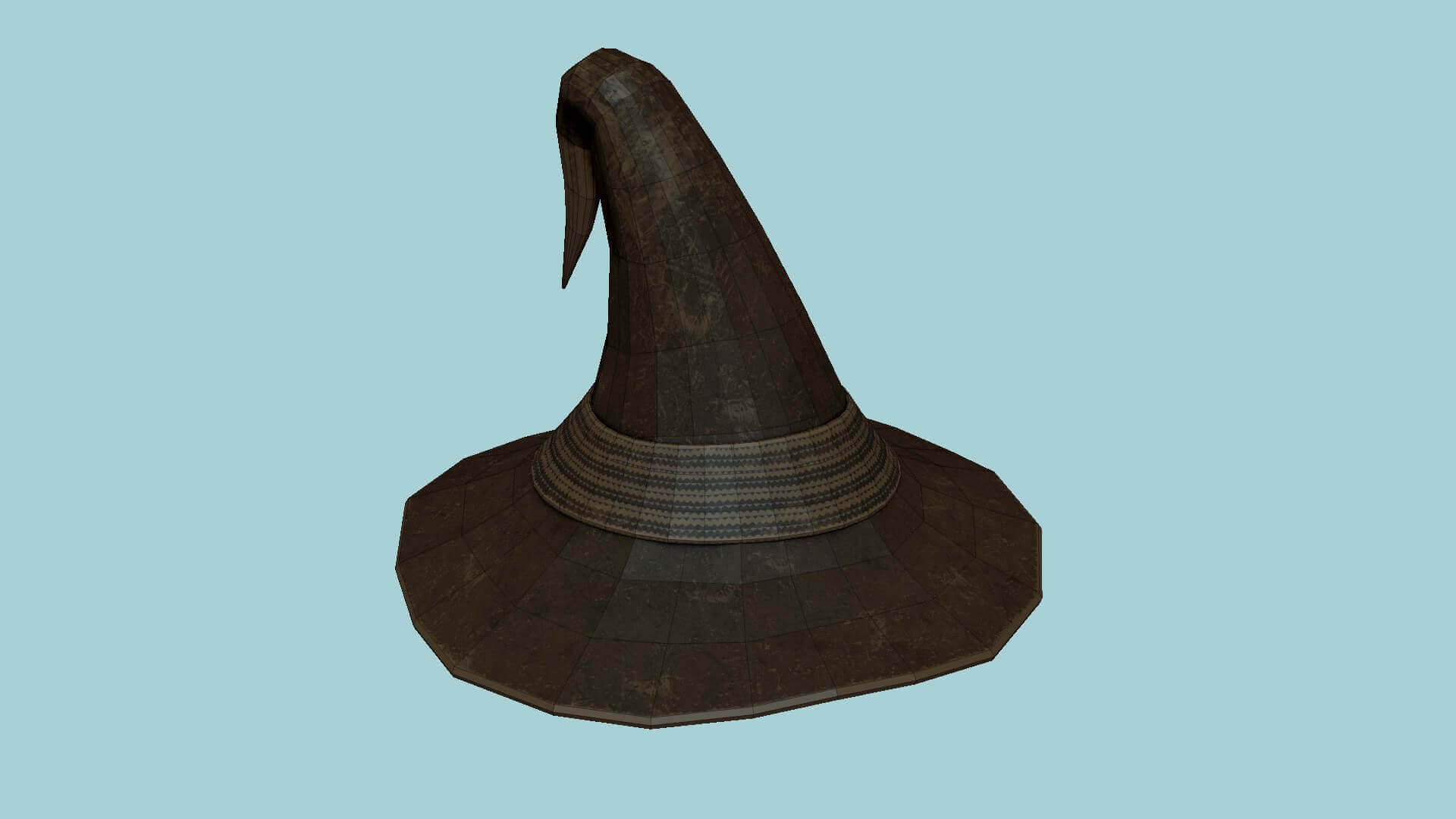 Witch Hat 04 - Rust Leather 3D Model by gsommer