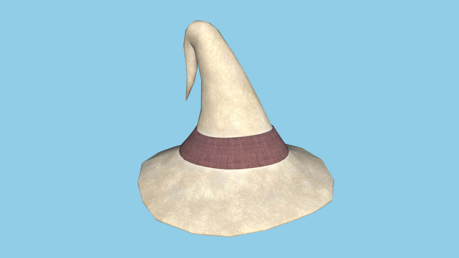 Witch Hat 06 - Beige 3D Model by gsommer