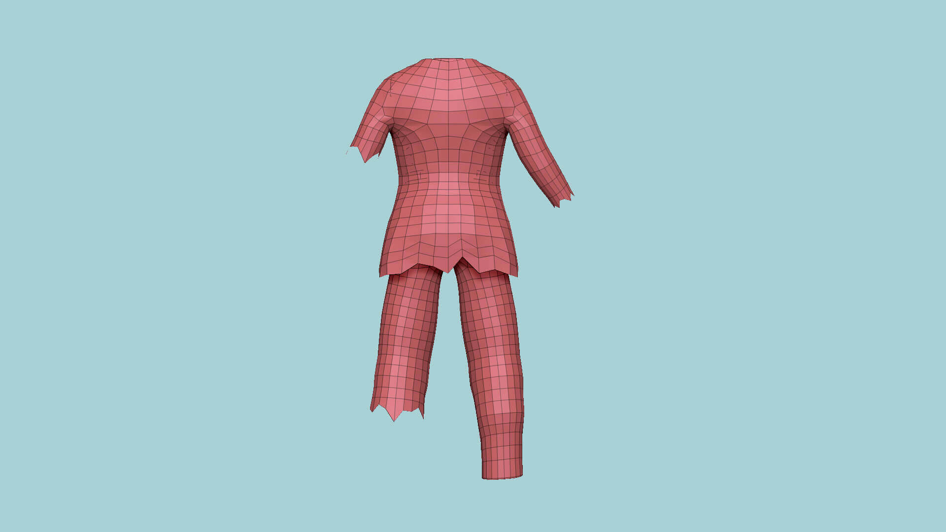 Zombie Outfit 03 - 3D Model by gsommer